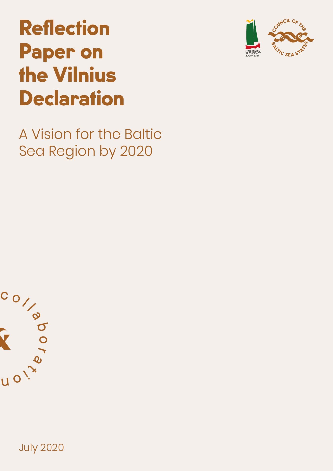 Reflection Paper on the Vilnius Declaration: A Vision for the Baltic ...