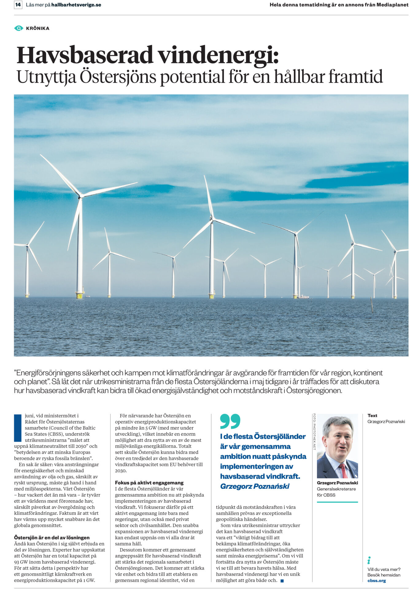 Offshore Wind Energy: Harnessing the Baltic Sea’s Potential for a ...